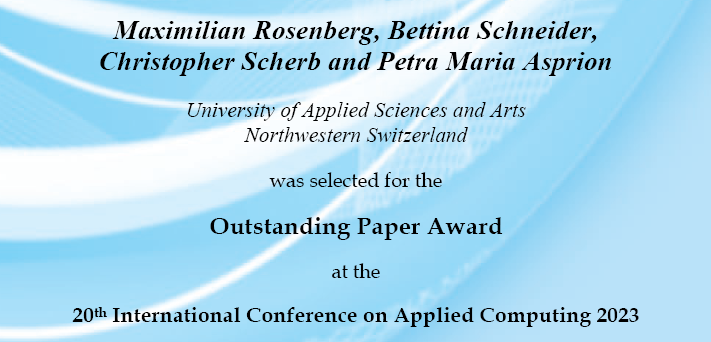 FHNW Graduate Receives Outstanding Paper Award at AC 2023 for "Security ...