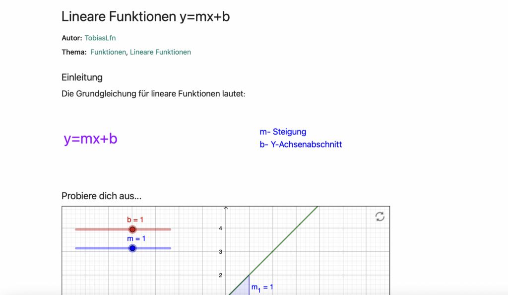 Lineare Funktionen y=mx+b | MathFlix